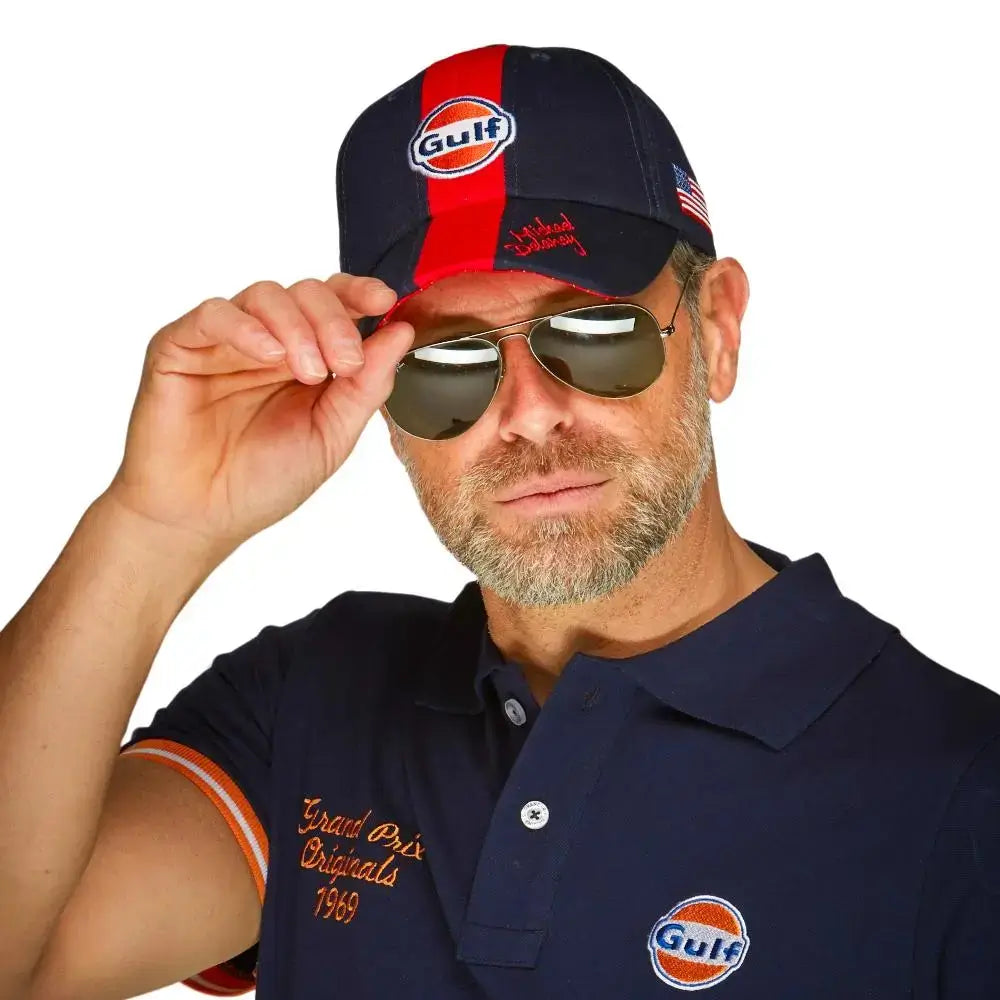 Gulf MD Baseball Cap / Hat in Navy – GrandPrix Originals USA