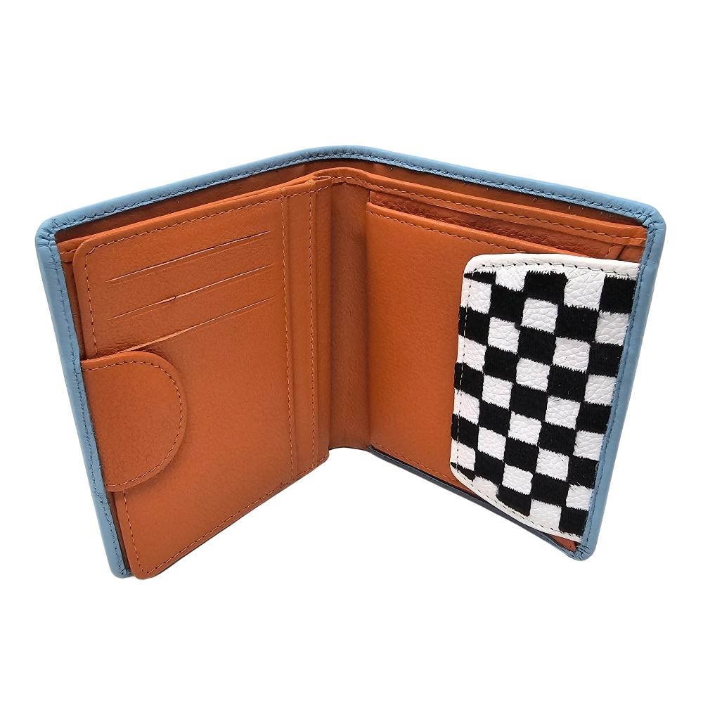 Gulf Leather Wallet in Gulf Blue | GrandPrix Originals USA