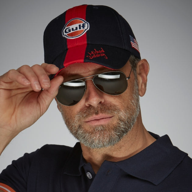 Gulf MD Baseball Cap / Hat in Navy | GrandPrix Originals USA